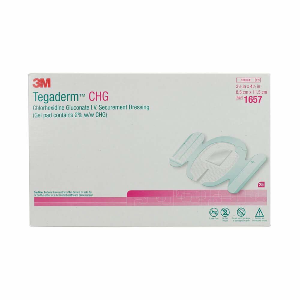 Iv Securement Dressing 3m™ Tegaderm™ 3 1/2 X 4 1/2 Inch Sterile (25/BX)