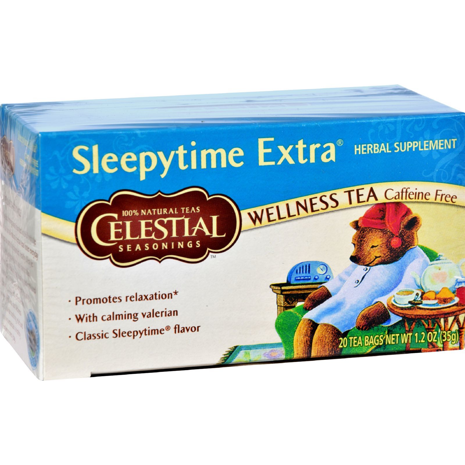 Celestial Seasonings Wellness Tea - Sleepytime Extra - Caffeine Free ...